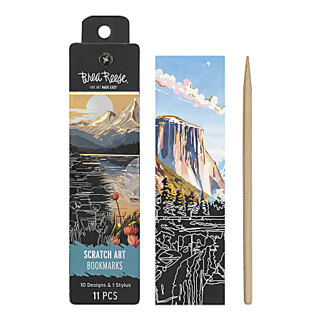 Brea Reese Scratch Art Bookmarks Landscapes Set Of 10 Bookmarks ...