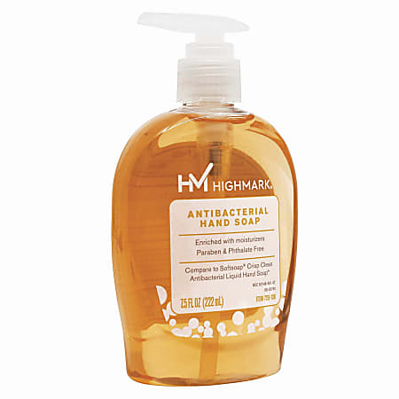 Highmark Antibacterial Liquid Hand Soap Clean Scent 7.5 Oz Orange ...