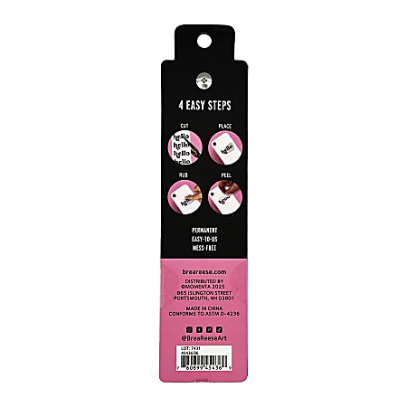 Brea Reese Press And Design Rub On Transfer Message Pad Bold Font With ...