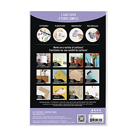 Brea Reese Press And Design Rub On Transfer Wildflowers With Applicator ...