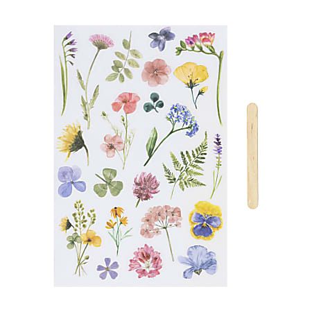Brea Reese Press And Design Rub On Transfer Wildflowers With Applicator ...
