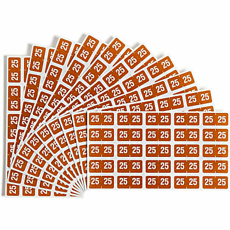 Smead ETS Color Coded Year Labels 12 H x 1 W Brown 250 Pack - ODP ...