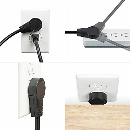 StarTech.com Rotating Flat Plug Extension Cord 3 - Office Depot