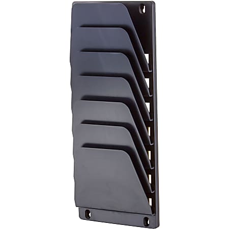 OIC 7 Compartment Wall File Holder 7 Compartments 22.4 H x 9.5 W x 2.9 ...