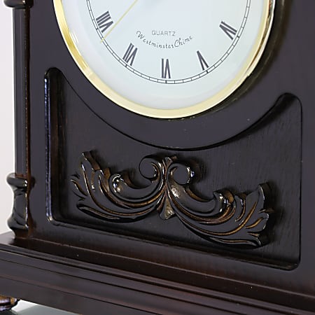 Bedford Clocks Wood Collection Mantel Clock 10 H x 11 1516 W x 4 12 D ...