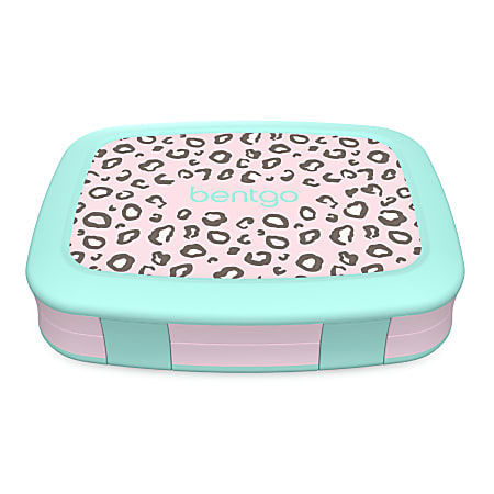 Bentgo Kids Lunch Box 2 H x 6 12 W x 8 12 D Leopard - Office Depot