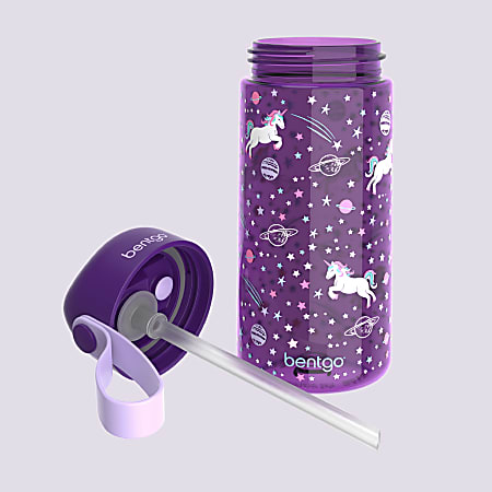 Bentgo Kids Prints Tritan Water Bottle Unicorn - Office Depot