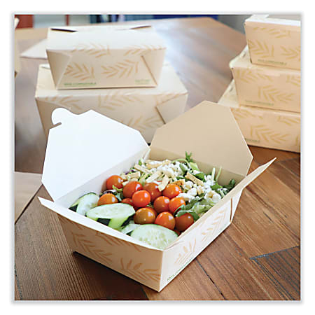 World Centric NoTree Folded Takeout Containers 65 Oz Natural Pack Of ...