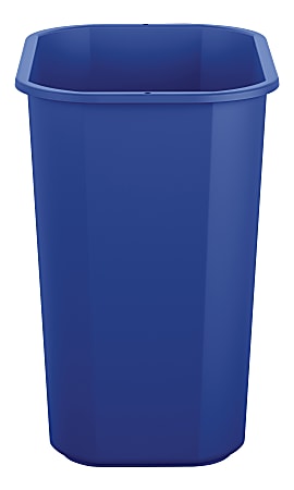 Suncast Commercial Desk Side Resin Trash Cans With Recycle Label 3 ...