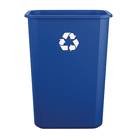 Suncast Commercial Desk Side Rectangular Resin Recycling Bins 10 ...