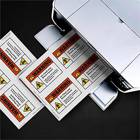 Avery Reflective Sign Labels 3 12 x 5 Permanent Adhesive Rectangle ...