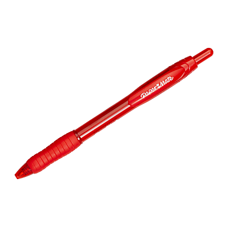 Paper Mate Profile Retractable Ballpoint Pen Bold Point 1.4 mm Red Ink ...
