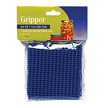 Better Houseware Rubber Non Slip Jar Grippers Blue Set Of 2 Grippers ...