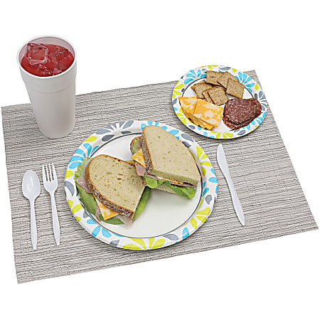 Genuine Joe Printed Paper Plates 10 Pack Of 125 - Office Depot