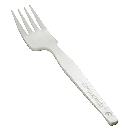 Dixie Ultra SmartStock Series O Compostable Cutlery Forks White 40 ...