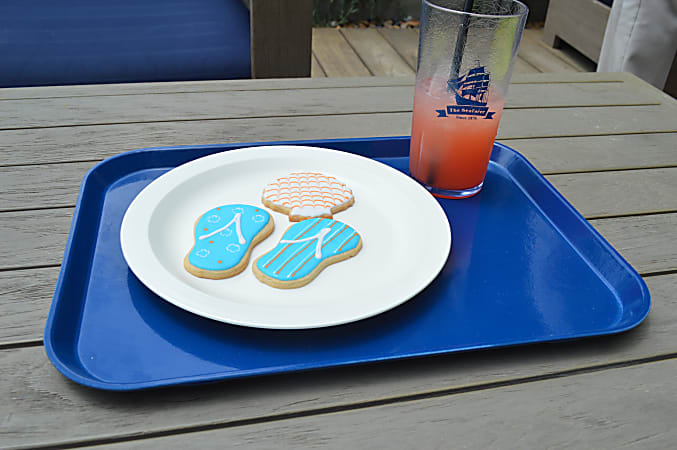 Cambro Camtray Rectangular Serving Trays 14 x 18 Amazon Blue Pack Of 12 ...