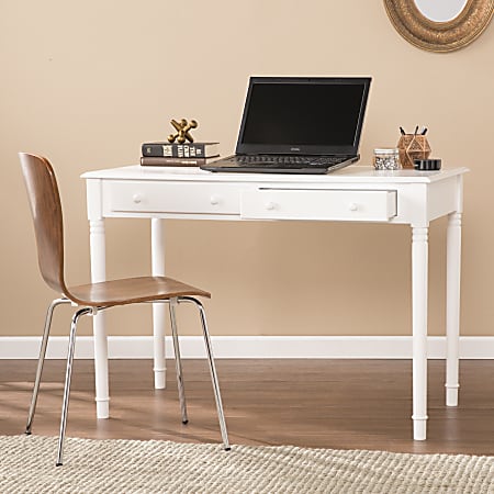 SEI Furniture 43 W Writing Desk White