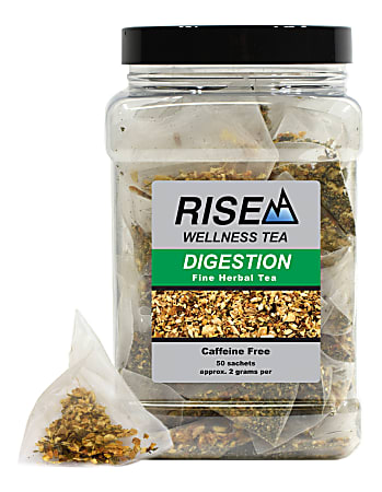 RISE NA Wellness Tea Orange Ginger And Peppermint 8 Oz Canister Of 50 ...