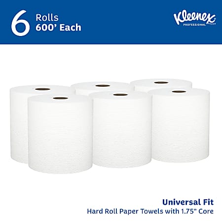 Kleenex Professional 1 Ply Paper Towels 50percent Recycled 600 Per Roll ...