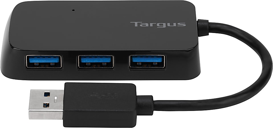 Targus 4 Port USB 3.0 SuperSpeed Hub 2.75 H x 0.5 W x 0.5 D - Office Depot