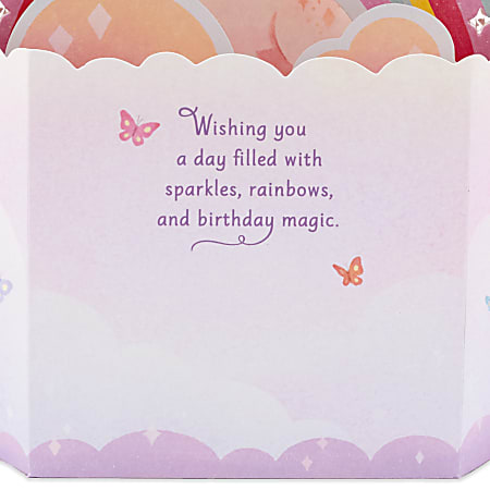 Hallmark Paper Wonder Card 9 12 x 6 916 Unicorn Rainbow - Office Depot