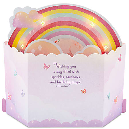 Hallmark Paper Wonder Card 9 12 x 6 916 Unicorn Rainbow - Office Depot