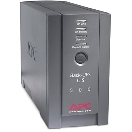 APC Back UPS CS 500VA Tower UPS - Office Depot