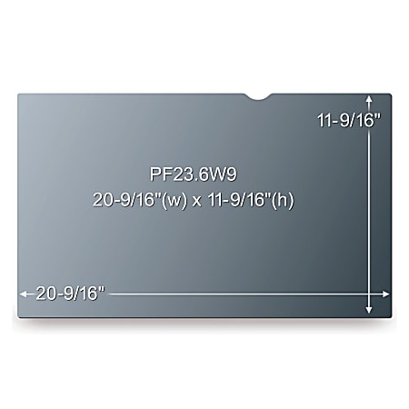 3M Privacy Filter Screen for 23.6 Widescreen Monitors 169 Aspect Ratio ...
