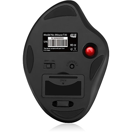 Adesso iMouse T30 Wireless RF 4 Button Desktop Trackball Mouse - Office ...