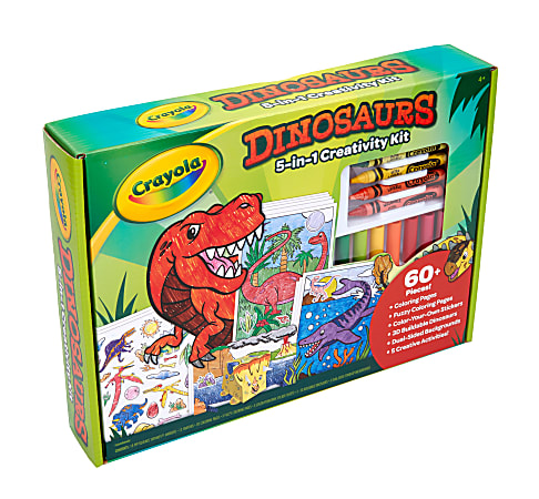 Crayola Dinosaur 5 in 1 Creativity Kit Kit Of 60 Pieces - Office Depot