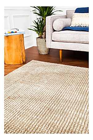 Anji Mountain Zatar Wool And Jute Rug 2 x 3 NaturalTan - Office Depot