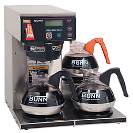 Bunn 12 Cup Digital 3 Warmer Commercial Brewer - Office Depot