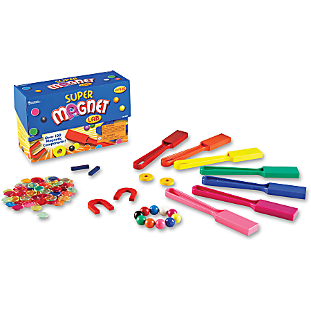 Learning Resources Super Magnet Lab Kit Pre K To Grade 5 Set Of 224 ...