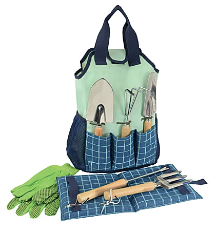 GNBI 8 Piece Garden Set NavyMint - Office Depot