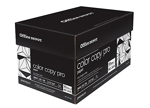 Office Depot Color Copy Paper 8 Reams White Letter 8.5 x 11 4000 Sheets ...