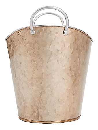 Mind Reader Copper Plated Galvanized Metal Heavy Duty Beverage Bucket ...