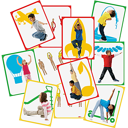 Roylco Body Poetry Yoga Cards 8 12 x 11 1st Grade Pack Of 16 Cards ...