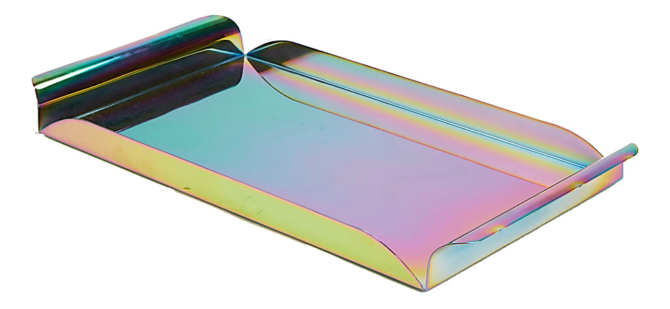 Mind Reader Iridescent Rectangular Serving Tray 2 H x 15 34 W x 8 D ...