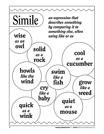 Barker Creek Grammar Activity Book Similes Grades 1 To College - Office ...