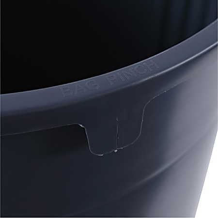 Genuine Joe Heavy Duty Trash Container 32 Gallons Gray - Office Depot