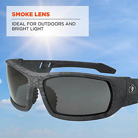 Ergodyne Skullerz Safety Glasses Odin Kryptek Typhon Frame Smoke Lens ...
