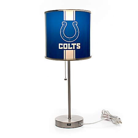 Imperial NFL Table Accent Lamp 8 W Indianapolis Colts - Office Depot
