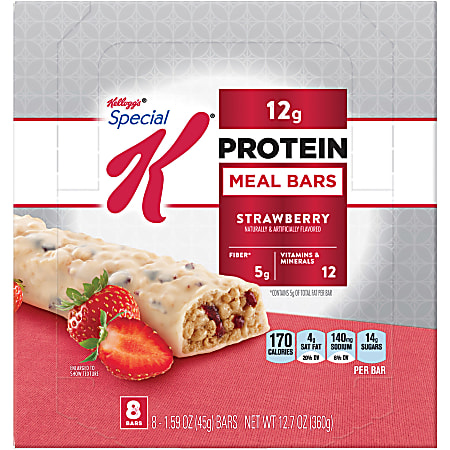 Special K Strawberry Protein Meal Bars 1.59 Oz Box Of 8 - ODP Business ...