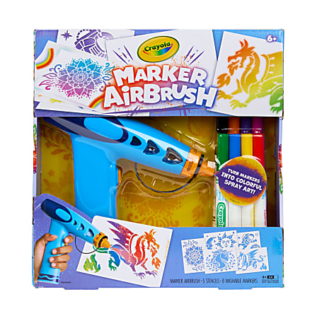 Crayola Marker Airbrush Kit 747669 - Office Depot