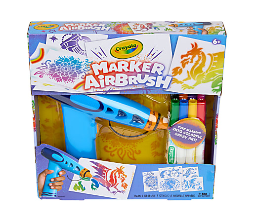 Crayola Marker Airbrush Kit 747669 - Office Depot