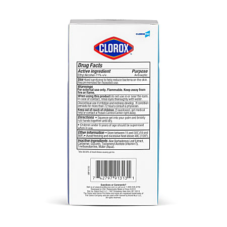 Clorox Pro Single Use Hand Sanitizer Gel 0.067 Oz 2 ml 100 Per Box Case ...