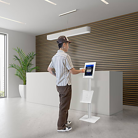 Mount It Anti Theft Tablet Kiosk with Document Holder for iPadiPad ...