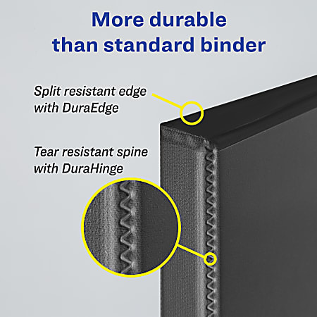 Avery 5 12 x 8 12 Mini Durable View Protect Store Binder 1 Round Rings ...