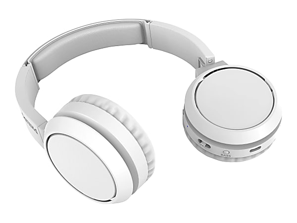 Philips TAH4205WT Headphones with mic on ear Bluetooth wireless noise ...