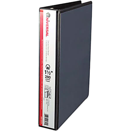 Universal Deluxe Round Ring Vinyl View Binder 8 12 x 11 1.5 Capacity ...